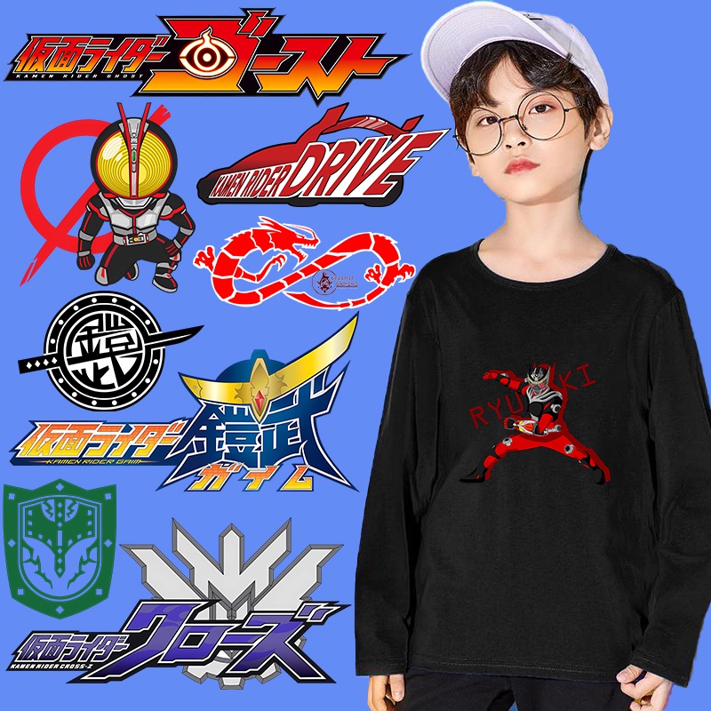 Kamen Rider Heat Transfer Sticker Popular Japanese Dramas T-shirt ...