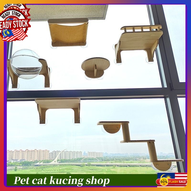Air space Wooden Hanging Bowl Bed Sleeping Playing window suction Fun ...