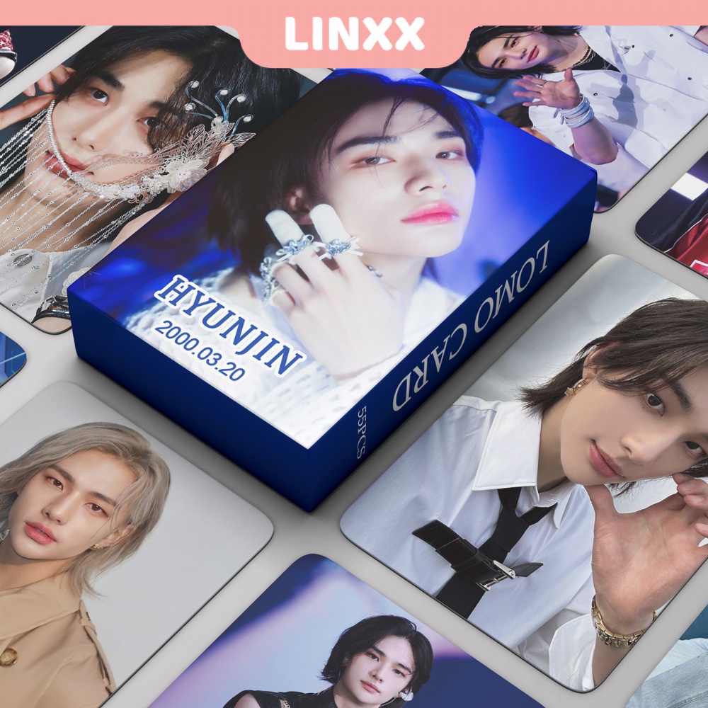 LINXX 55 Pcs Stray Kids Hyun Jin Album Lomo Card Kpop Photocards ...