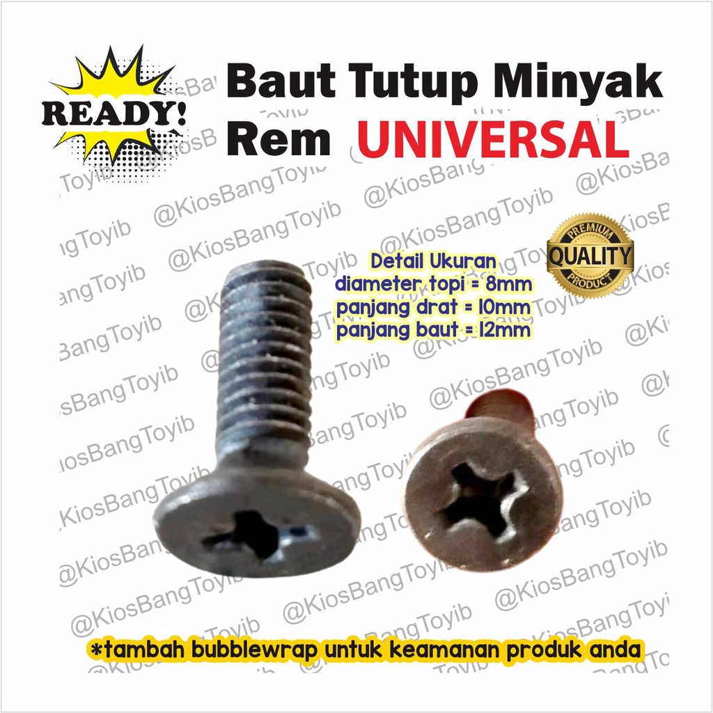 Brake Oil Cap Bolt/Universal Brake Master Bolt (1pc) | Shopee Malaysia