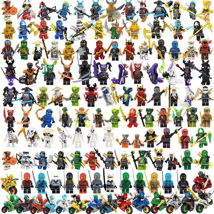 500+ Pcs/Set Ninjago Minifigures Ninja Building Blocks Toys Mini Figure ...