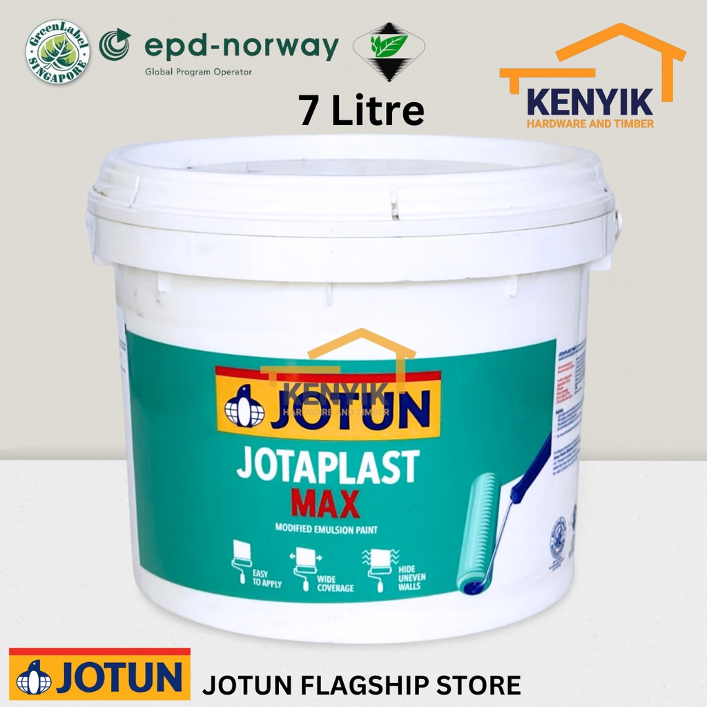 JOTUN 7L Jotaplast Max 000 White (Emulsion Paint) | Shopee Malaysia