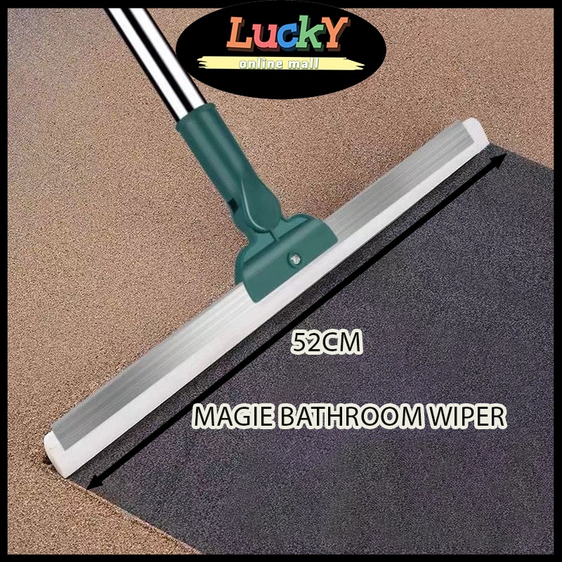 [LUCKY] Magic Scraper 180D Magic Wiper Broom Household Scraper Sweep Hair Bathroom Wiper Lazy ...