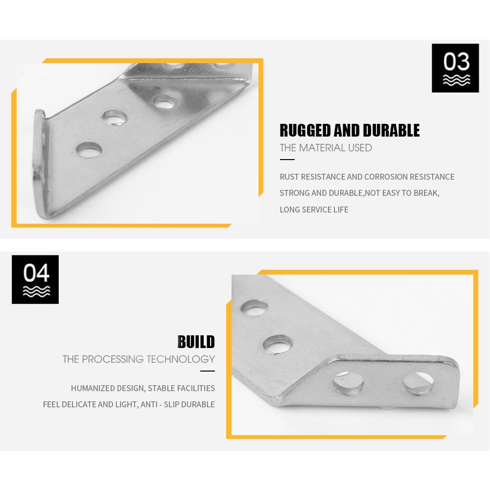 10/20/30pcs Universal Furniture Corner Connector Stainless Steel Small ...