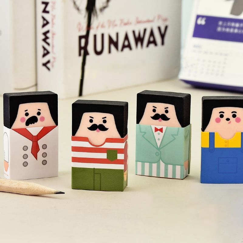 Funny Balding Eraser Cute Old Man Super Clean and Scratch Free Fun High ...