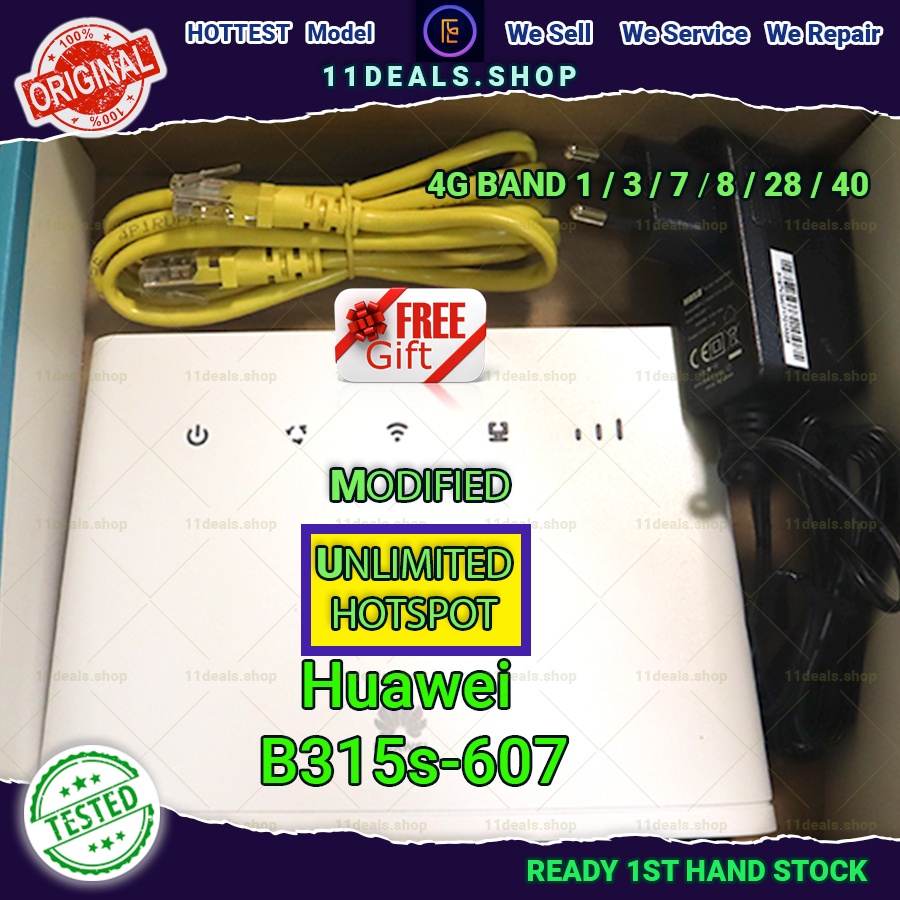 B315 MODIFIED modem Huawei router b310 UNLIMITED HOTSPOT 4G LTE Wifi ...
