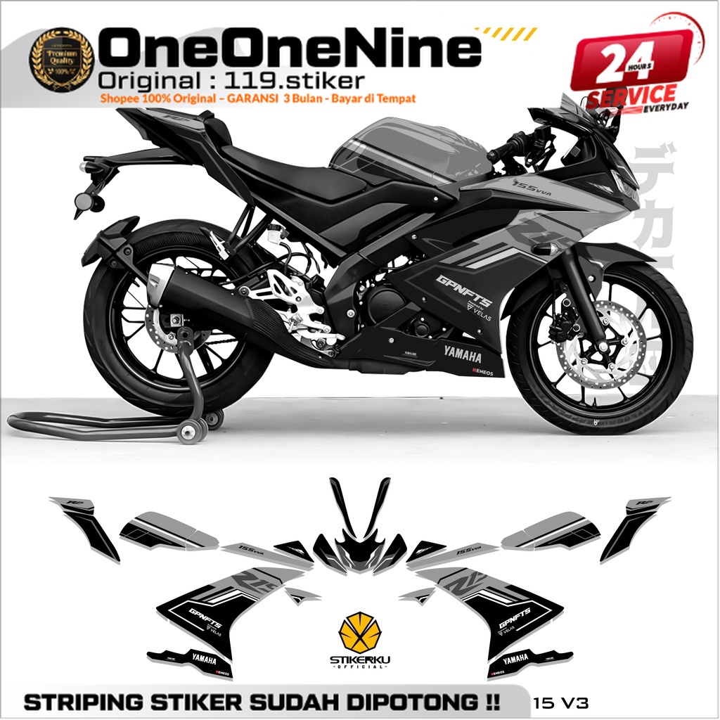 Striping R15 V3 SEMIFULL/R15 V4 MOTIF 16 SIMPLE Basic Color/SEMIFULL ...