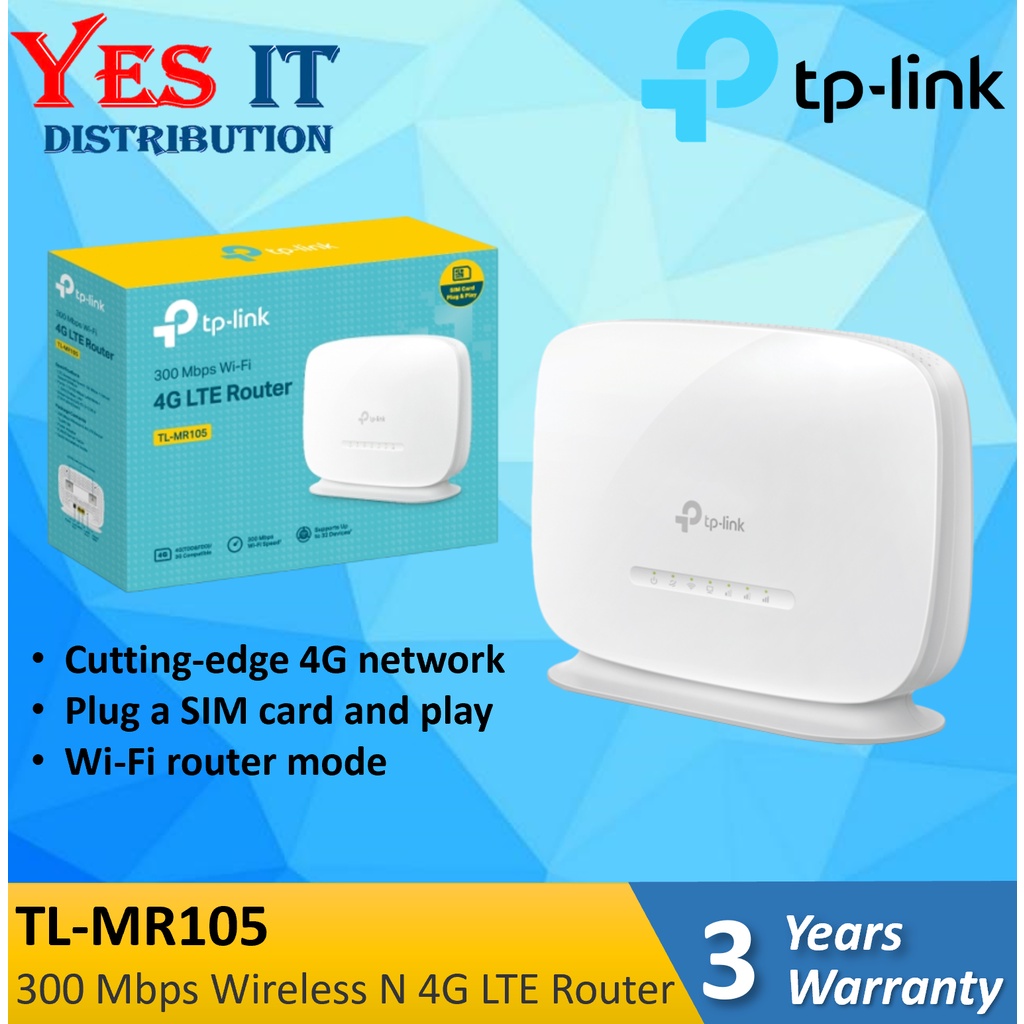 TP-Link Wireless N300 4G LTE Router Sim Card Modem Wi-Fi Router Support ...