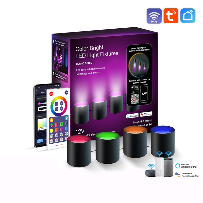 Tuya Wifi Modern Simple Smart Wall Lamp Decorated With Various Color ...