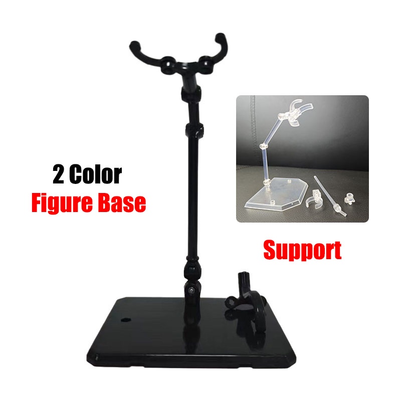 2 Color Figures Base Black Transparent Action Figure Base Model Toys ...