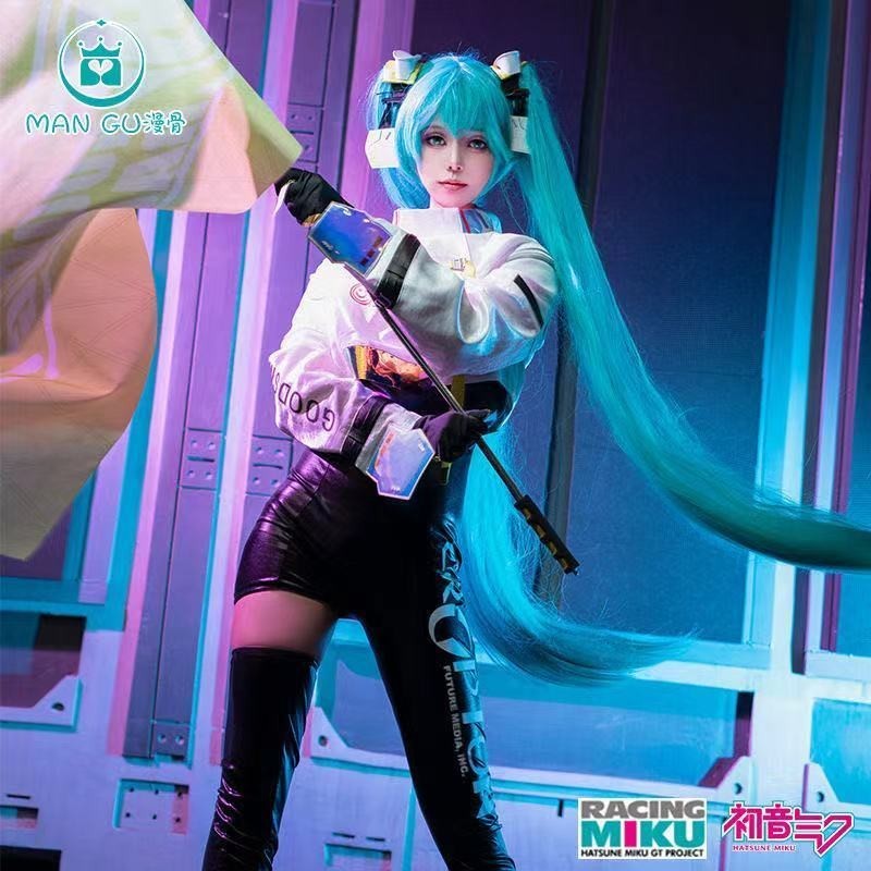 Hatsune miku cos clothing Racing Car 2022 New miku Full Set Character C ...