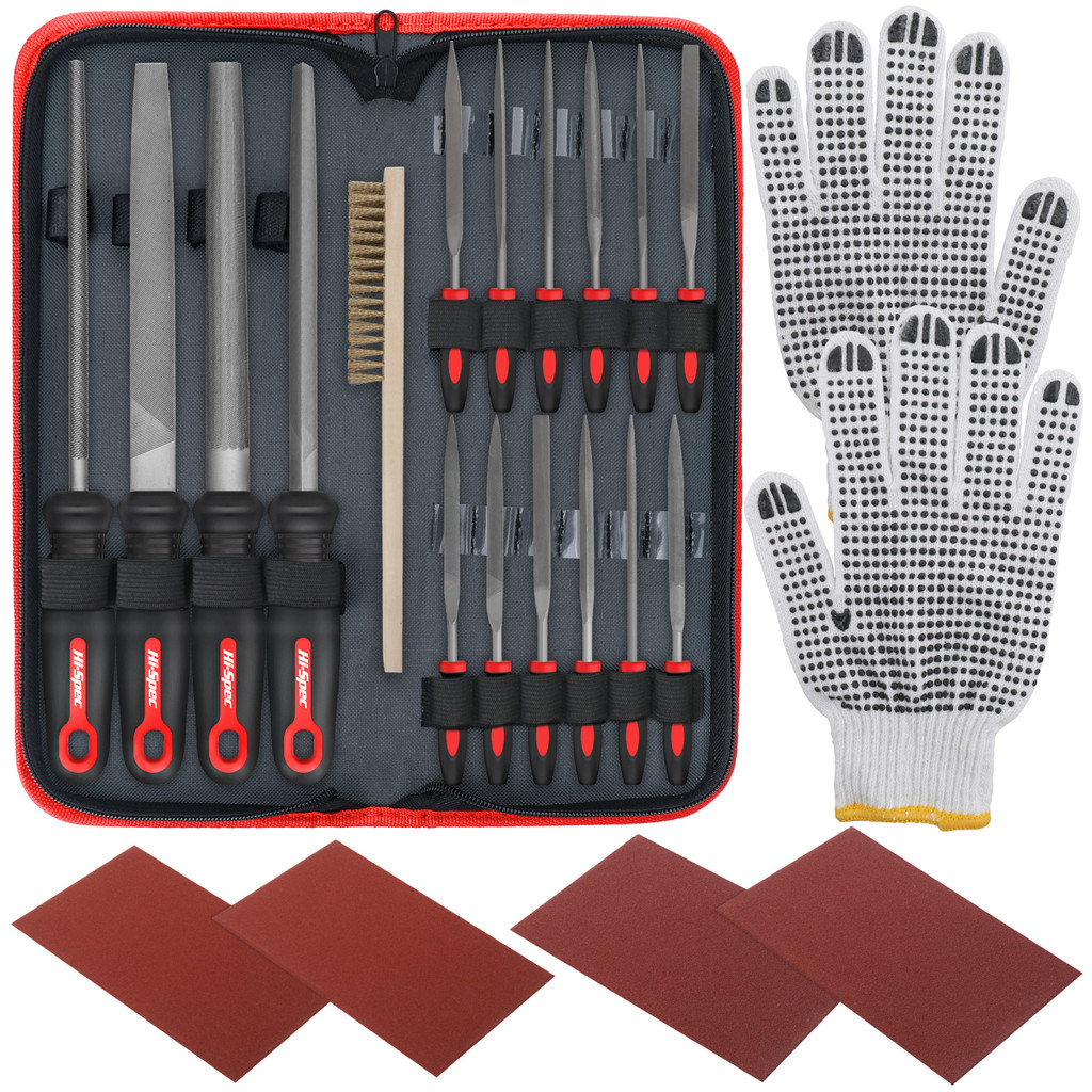 Hi-spec 17-Piece File Set Metal Steel File File Grinding Iron Grinding ...