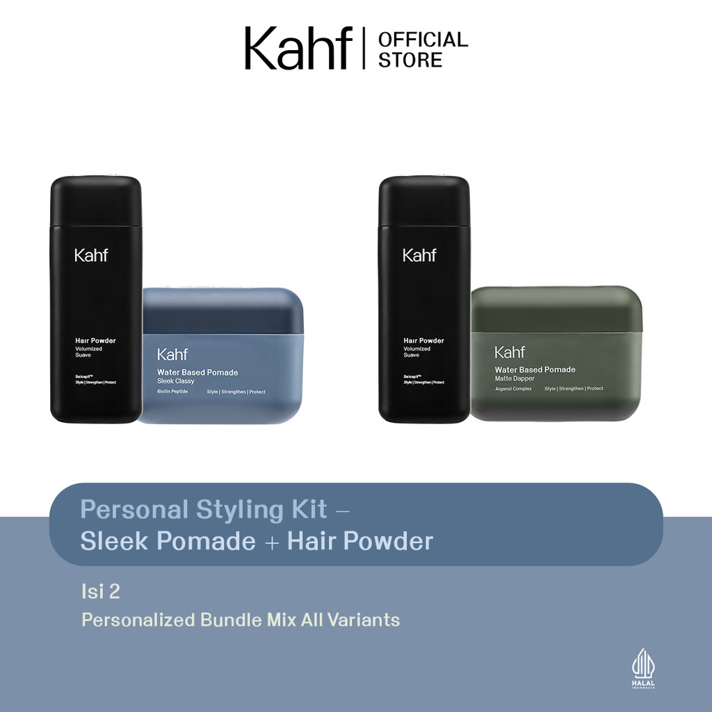 Personal Styling Kit - Kahf Matte Dapper / Kahf Sleek Classy Pomade ...
