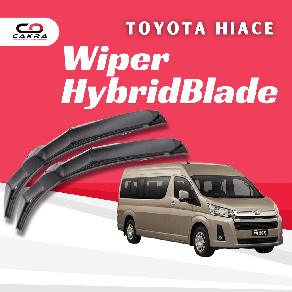 Toyota Hiace Frameless Hybrid Wiper 1 Set Left and Right Combination of ...