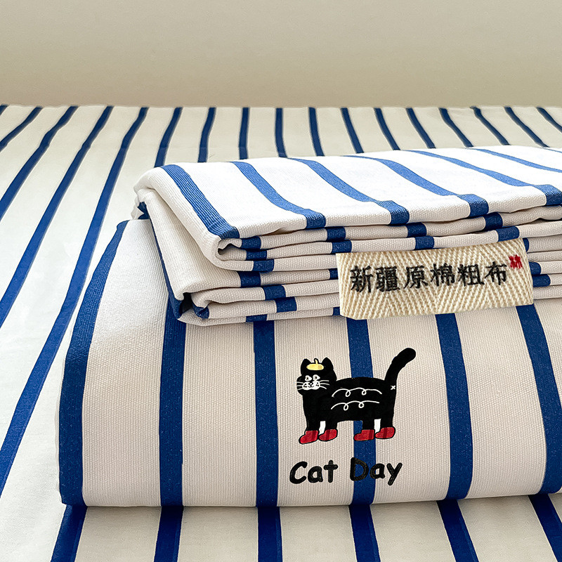 100% Kapas Mentah Xinjiang Kain Kasar Kartun Kraf Sulaman Produk ...