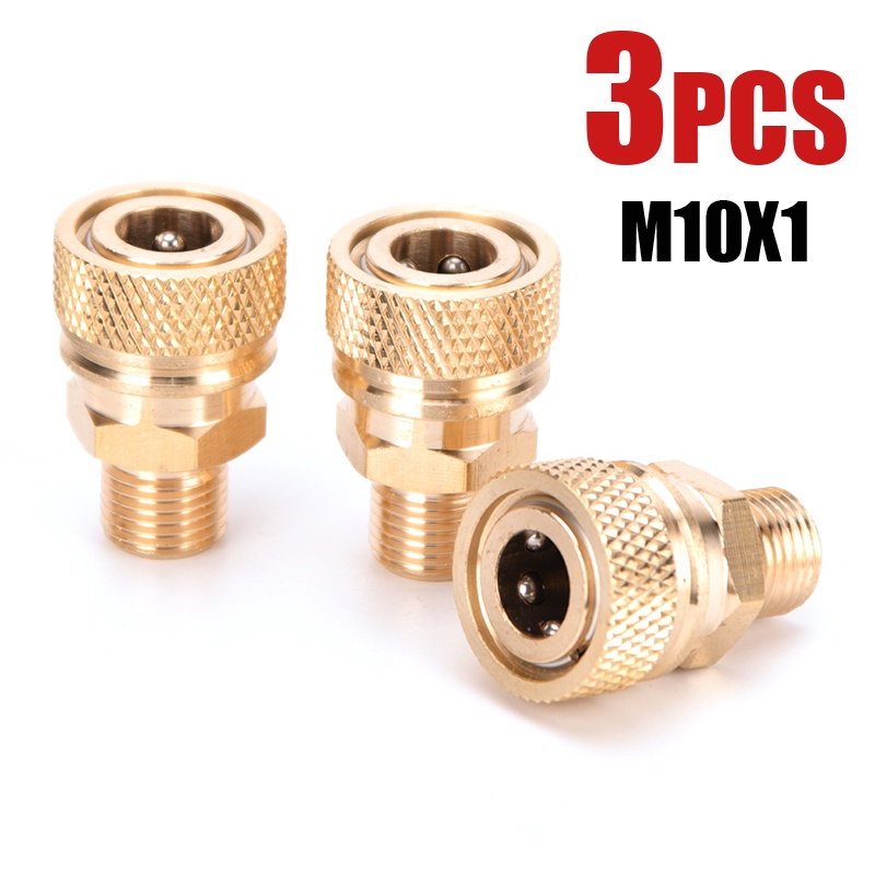 3pcs/set 1/8BSPP Thread Quick Disconnect 8mm Release Couplings M10x1 ...