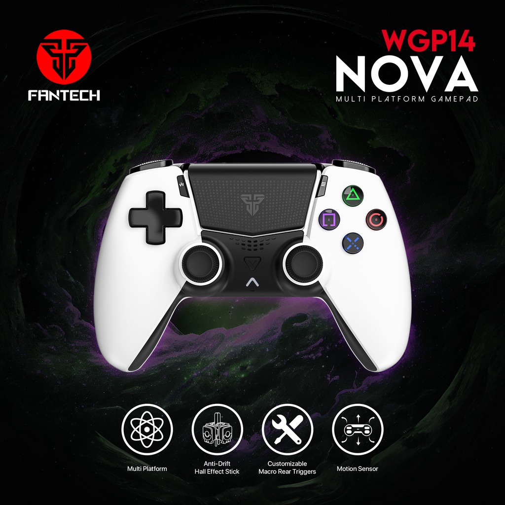 FANTECH NOVA WGP14 / WGP14V2 GAMEPAD WIRELESS HALL EFFECT WITH MOTION ...