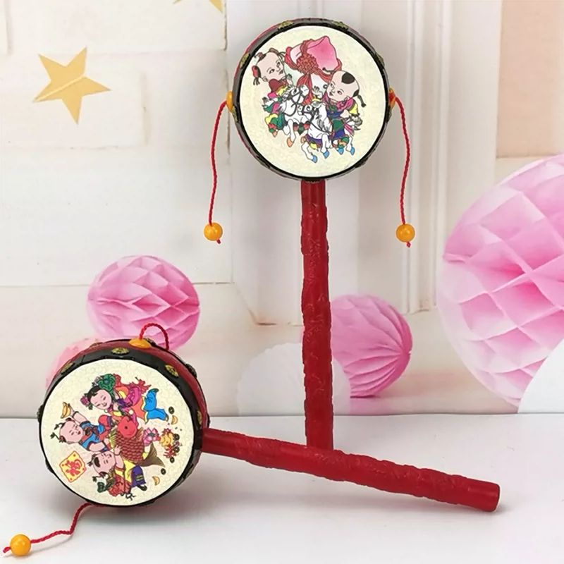 Children Hand Drum Toy Chinese Classic Traditional Toys Musical ...