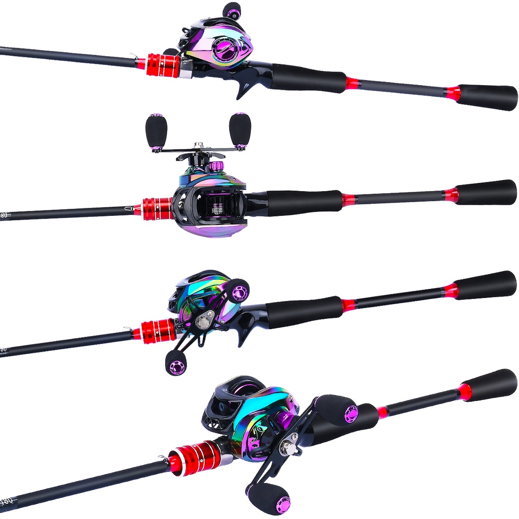 Fishing Full Set 1.65m/1.8m Casting Rod with 19+1 Ball Bearings ...
