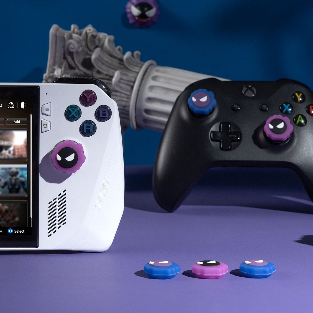 Pokemon Gengar Theme Silicone Thumb Grip Caps for Xbox and ROG Ally ...