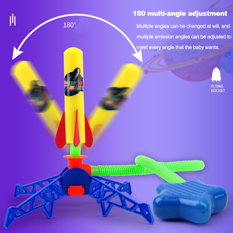 LED Skyrocket Flying Blaster Rocket Launcher Children Flash Rocket ...