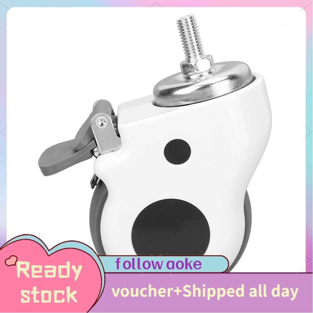 Aoke 3in/4in Universal Wheel Quiet High Speed Rotating Heavy Duty Swirl ...