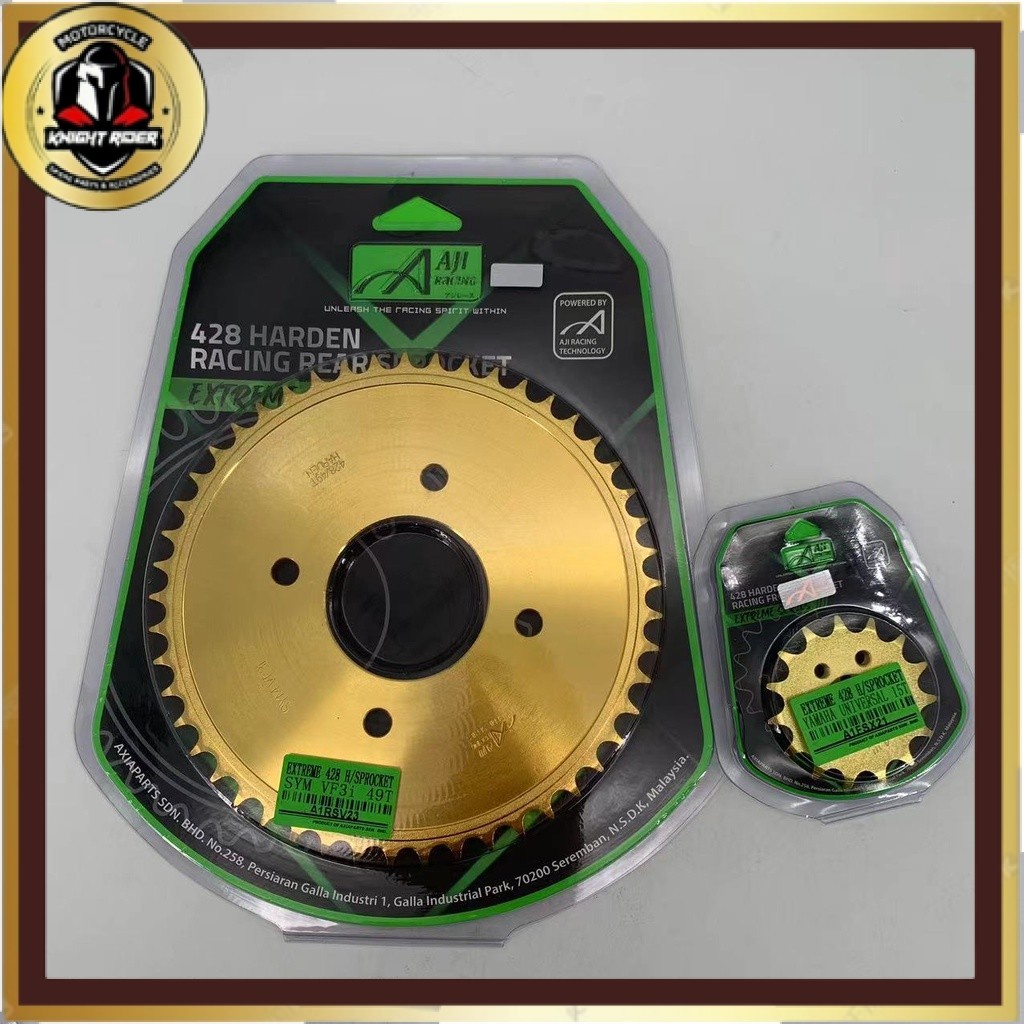 1PCS AJI RACING 428 SYM VF3I EXTREME SPROCKET SYM VF3I 185 VF3 GOLD ...