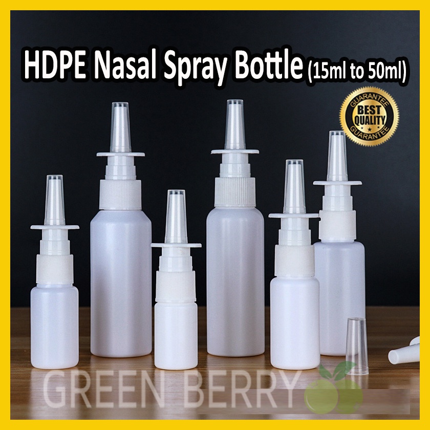 HDPE Portable Empty Plastic Travel Nasal Spray Bottles Pump Sprayer ...