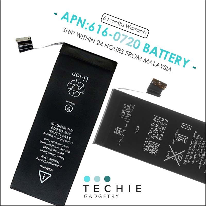 Battery Bateri 616-0720 FOR IP 5S / 5C (1560 mAh) | Shopee Malaysia