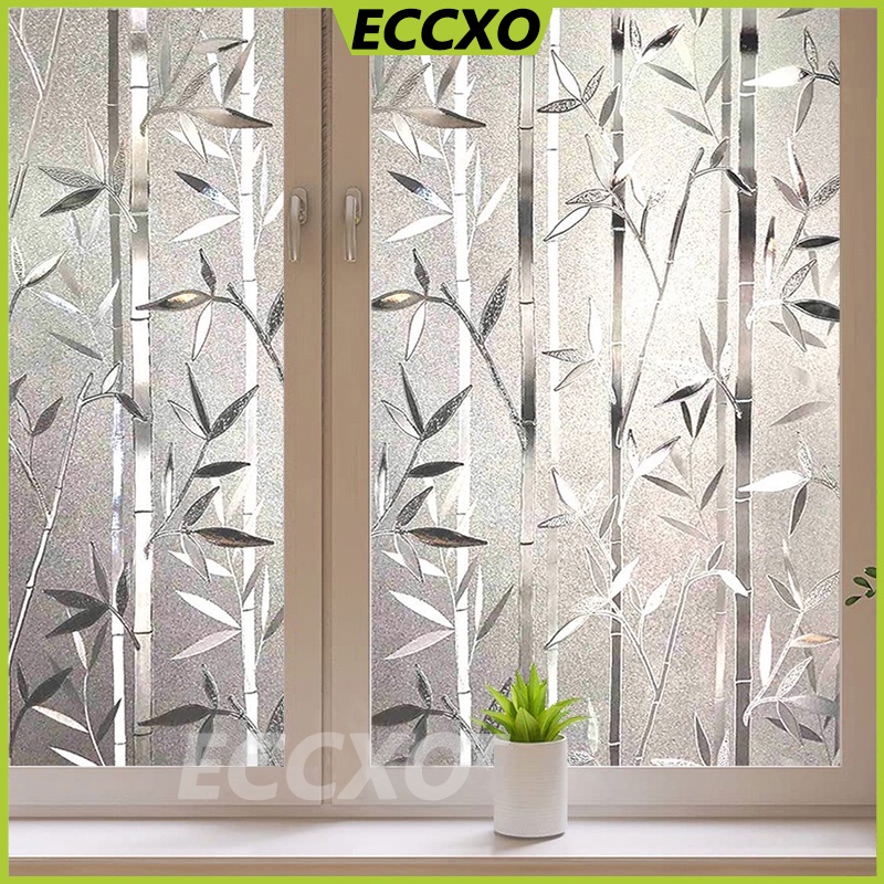 Window Film Sticker Privacy, Bamboo Decorative Glass Film, Removable ...
