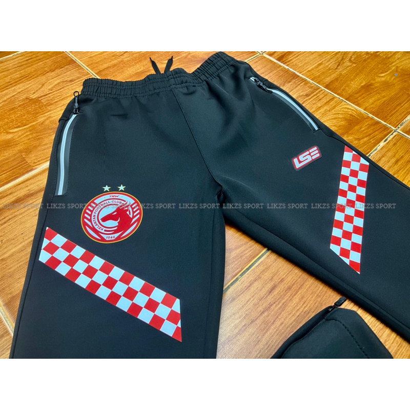 Kelantan Fc ADY-X Track Bottom Yoga Slim Fit Stretches Zip kaki ...