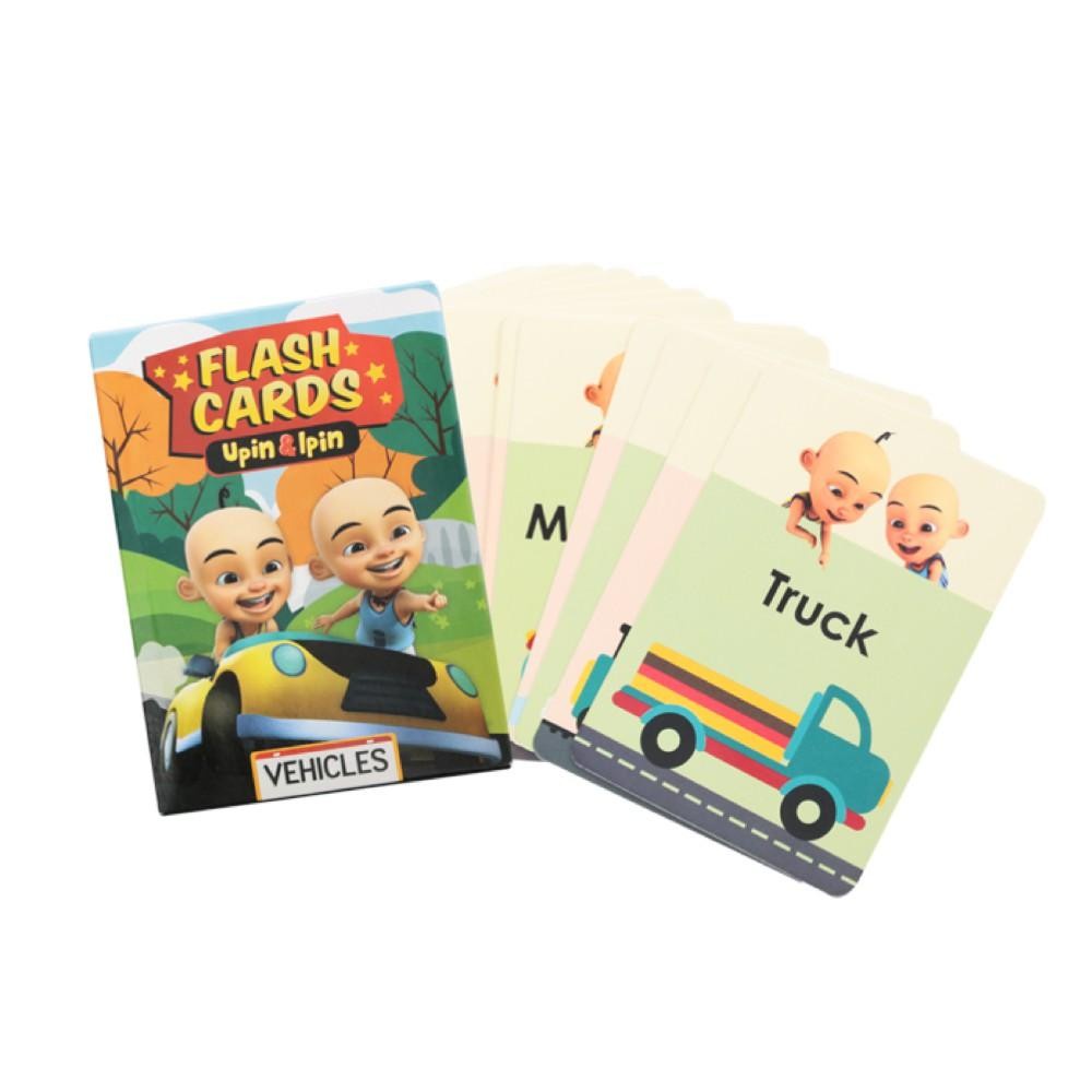 Ready Stock Original Upin Ipin Flash Card ( Vehicles ) Kad Flash Upin ...