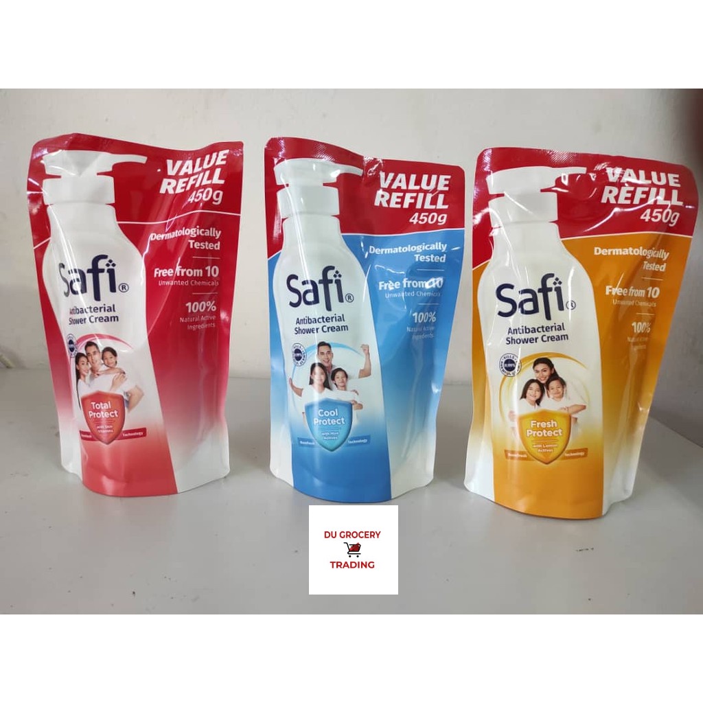 Safi Antibacterial Shower Cream 450g (Refill Pack) | Shopee Malaysia