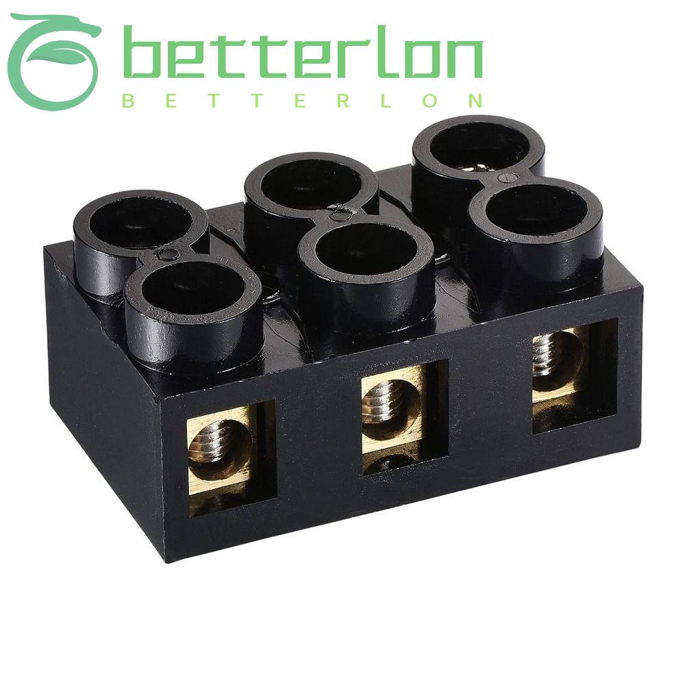 BETTER-LONTIME Terminal Block, 3 Positions 60A Screw Electric Barrier ...
