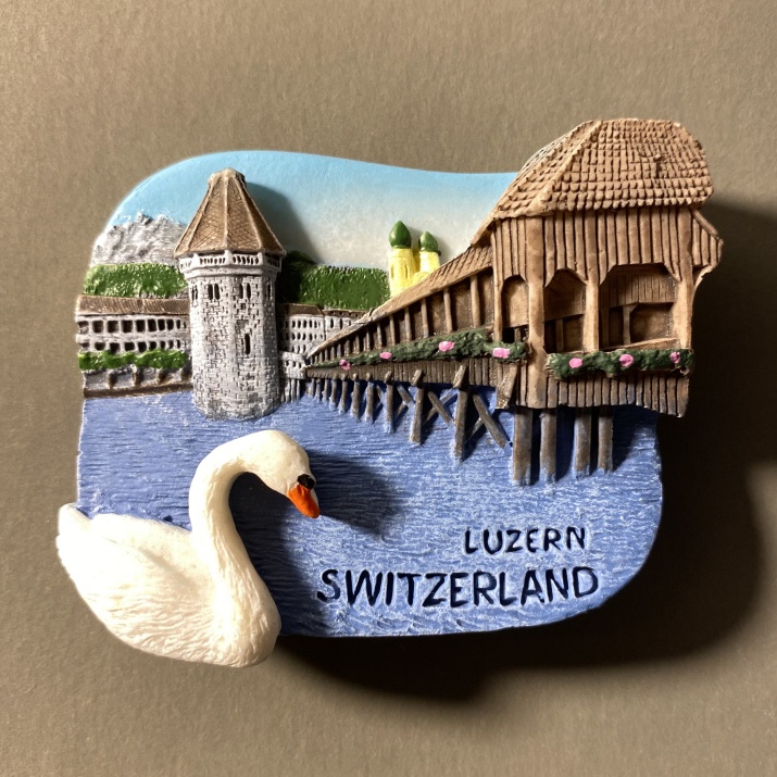 Lucerne Cabell Bridge, Switzerland Fridge Magnets Tourist Souvenir ...