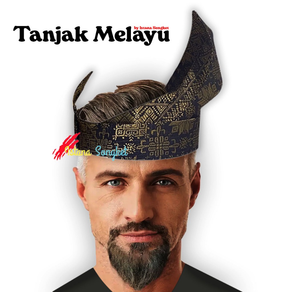 Tanjak Melayu Full Songket Premium Headband Commander Of Adults And ...