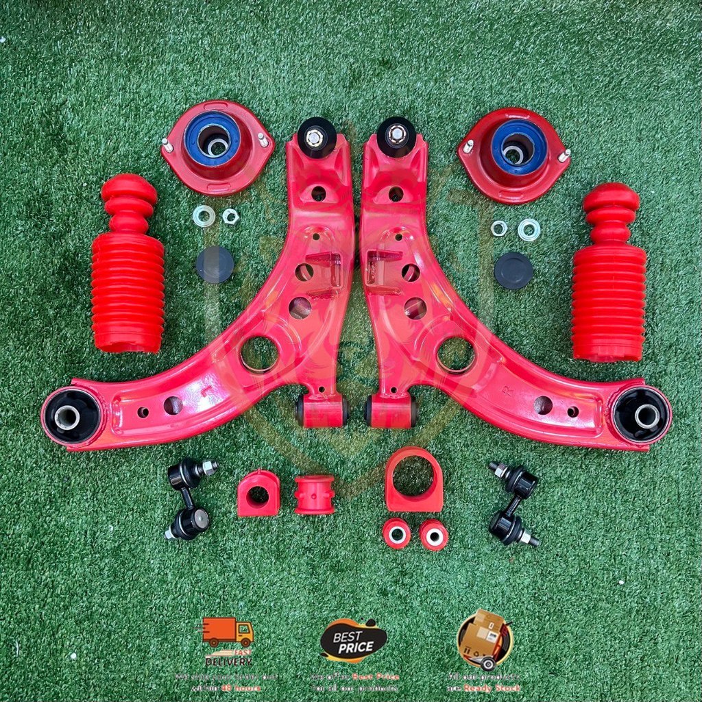 🚨 MARS 🚨 19 ITEM FULLSET RED PERODUA MYVI FRONT LOWER ARM ABSORBER ...