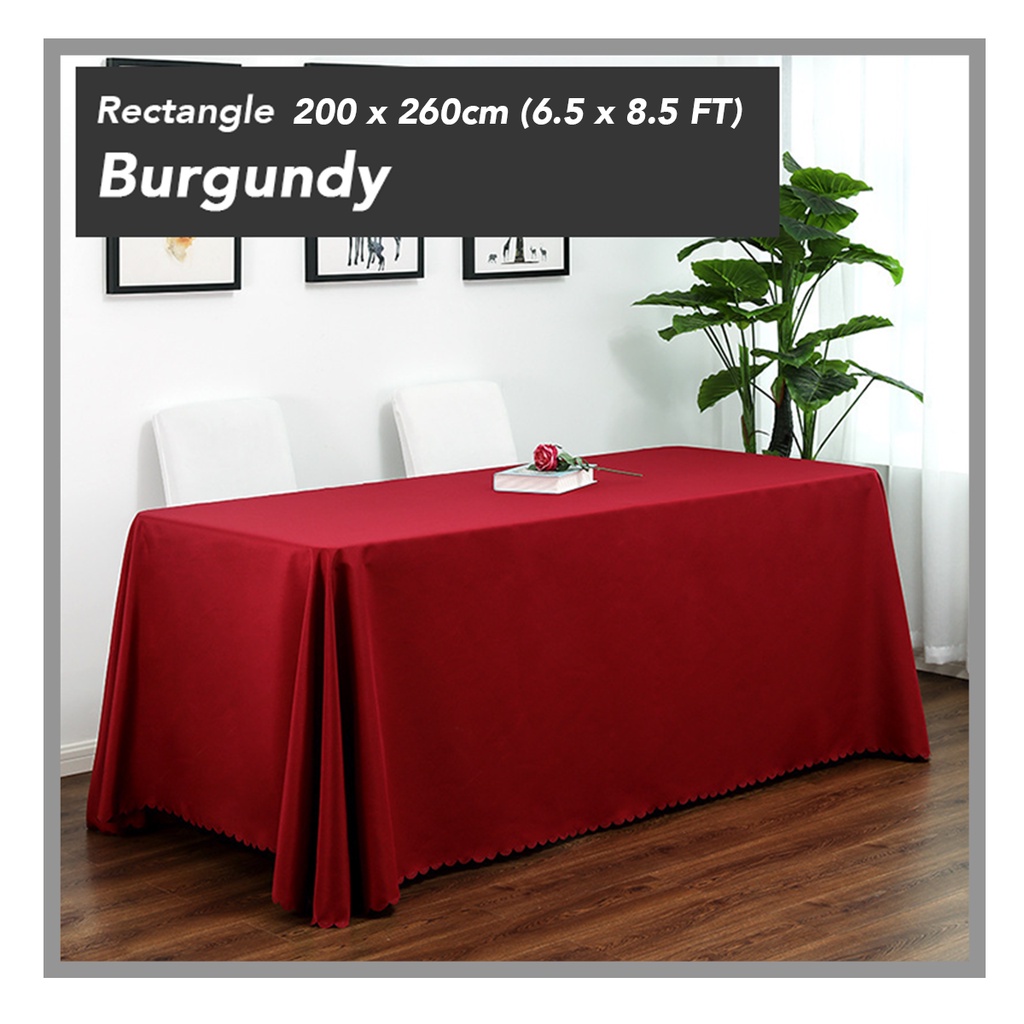 ACEVE DREAM READY STOCK Plain 2.0M x 2.6M (Fit 4x2FT) Rectangle Table ...