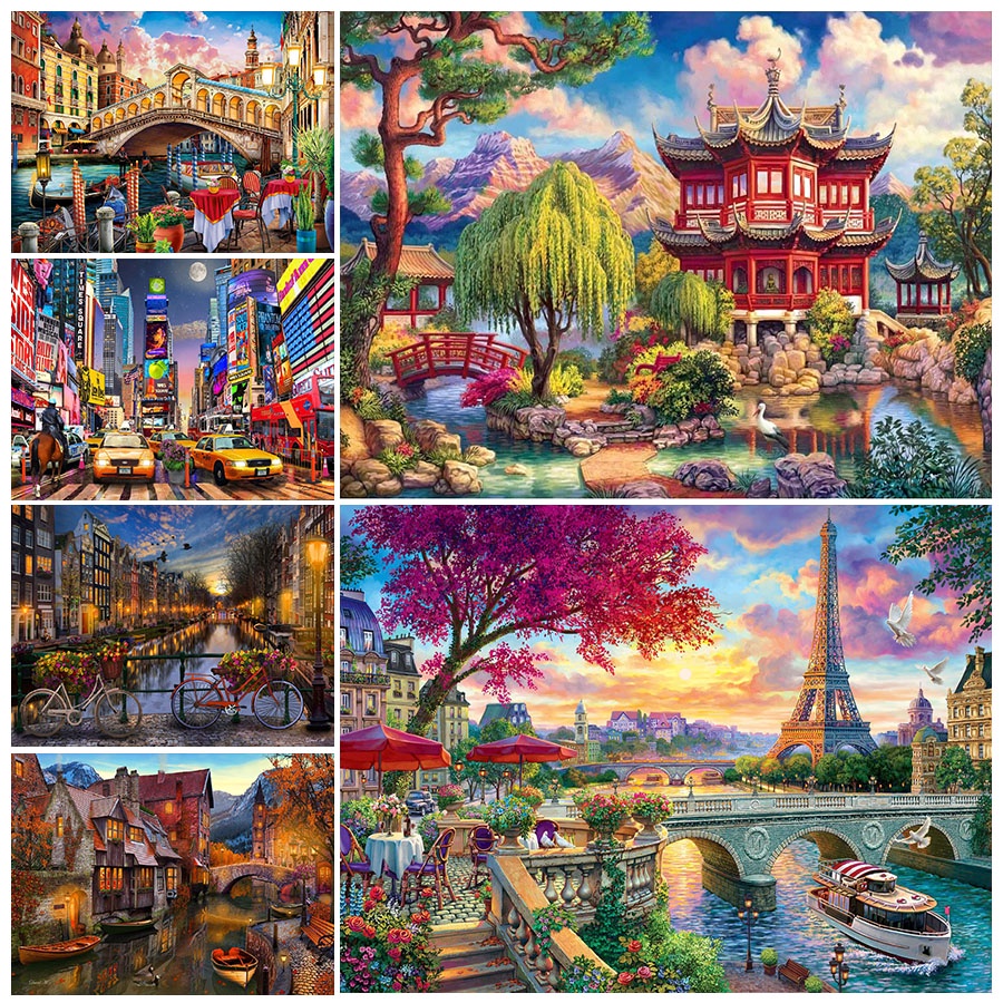 Diamond Painting Kit Round/square, 5D Diamond Painting Kit DIY Full ...