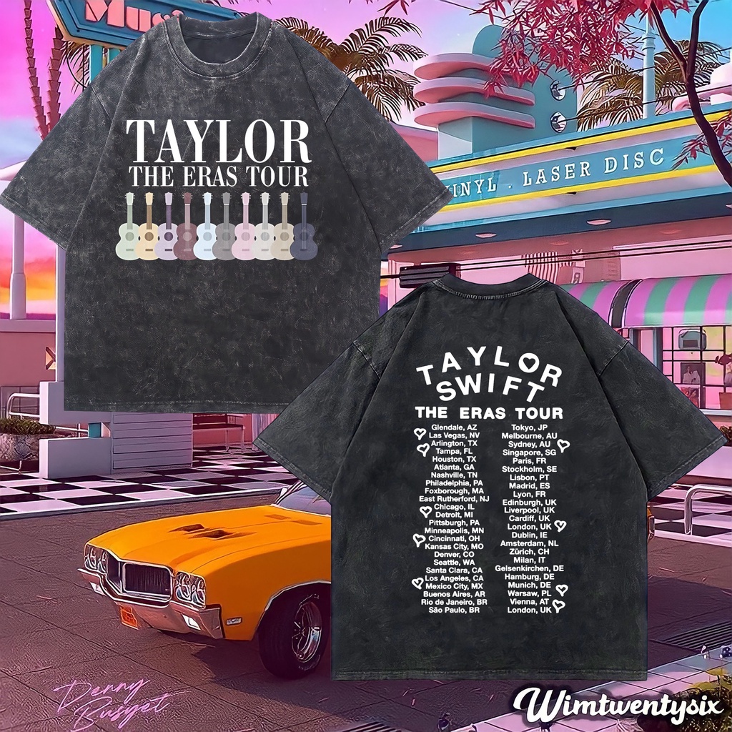 Oversize TAYLOR SWIFT T-SHIRT THE ERAS TOUR EDITION VINTAGE TEE ...