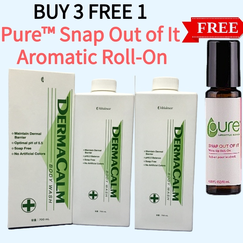 BUY 3 FREE 1 Gift(Dreamer Roll-on worth $65)DermaCalm Body Wash (1 X ...