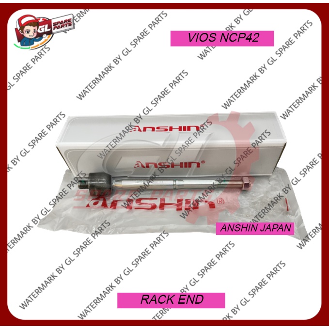 (ANSHIN JAPAN) STEERING RACK END TOYOTA VIOS NCP42 (@1PC) 45503-59045 ...