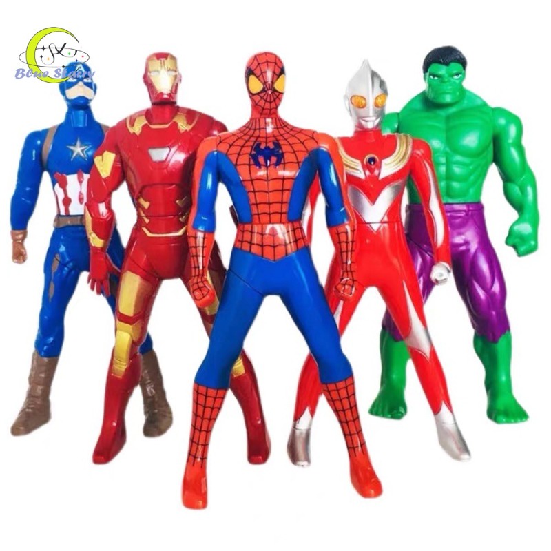 360° Rotating Spiderman Doll Iron Man Captain America Hulk Avengers ...