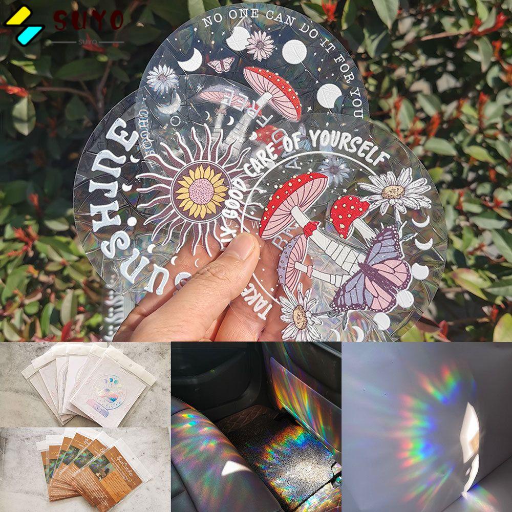 SUYO Sun Catcher DIY Home Decor Rainbow Maker Mirror Sticker | Shopee ...