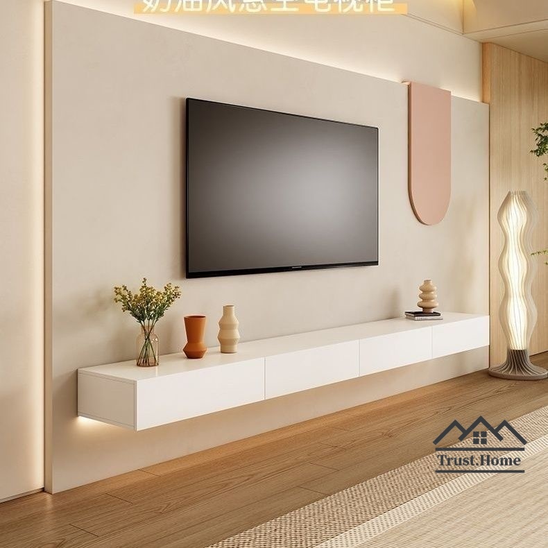 Wall TV Cabinet Minimalist TV Storage Cabinet Kabinet TV Almari TV Rak ...