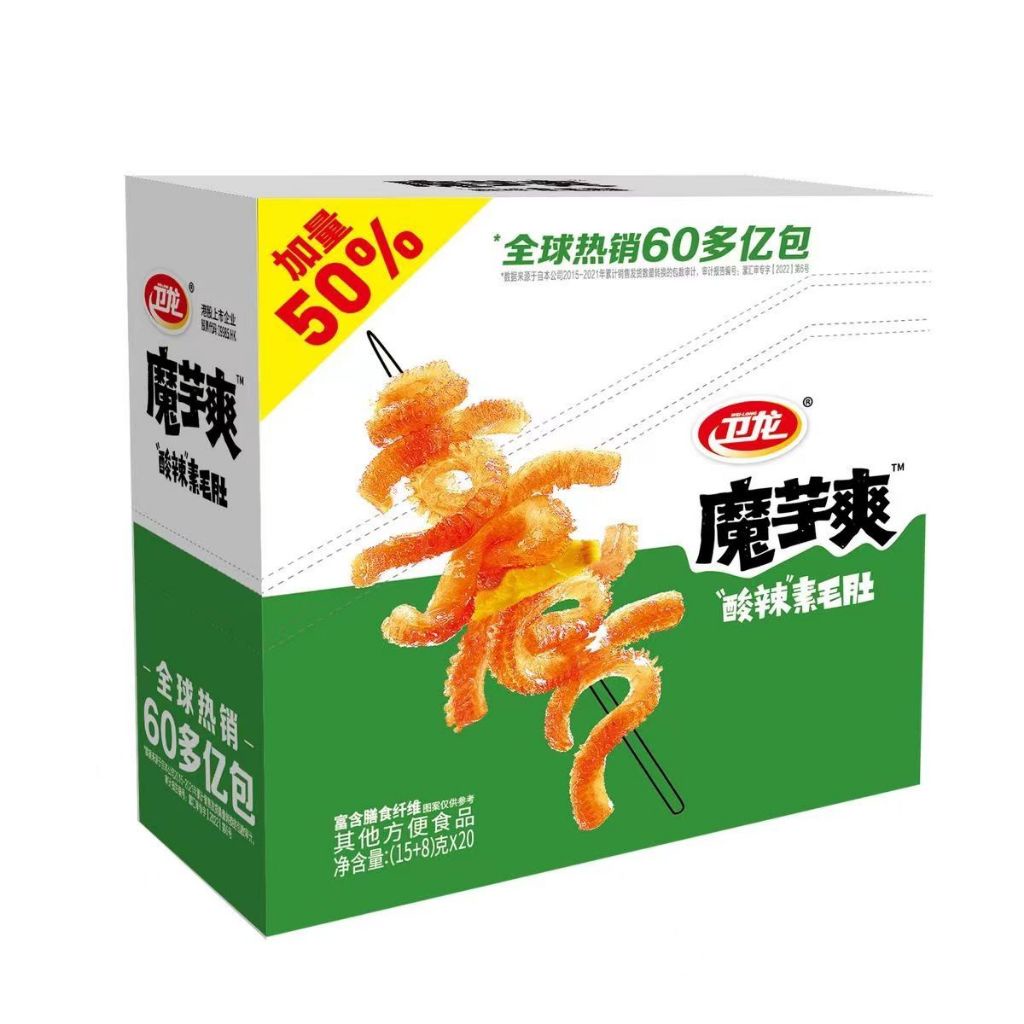 【卫龙】内地版卫龙魔芋爽 460克-香辣味/麻辣味/酸辣味 [WEILONG DELICIOUS] Local China Konjac ...