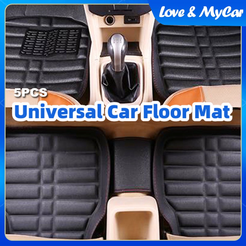 Universal Car Floor Mat Car Rubber Mat Anti-Slip Auto Pu Leather Front ...