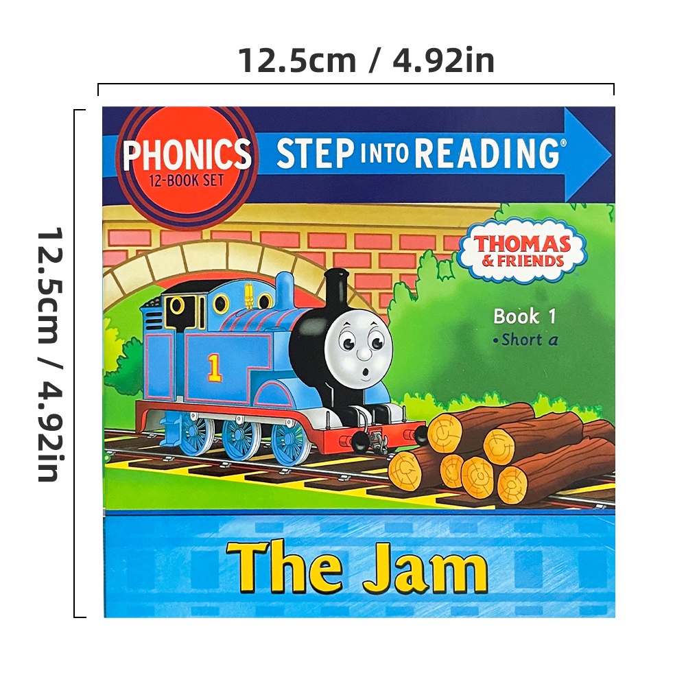 12 Books/Set Get Rolling With Phonics (Thomas & Friends) Step Into Reading Books Children ...