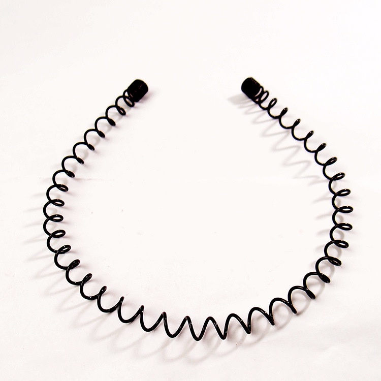 [M'sia Stock] (5Pcs/Set) Man Women Black Metal Spiral Wave Spring ...
