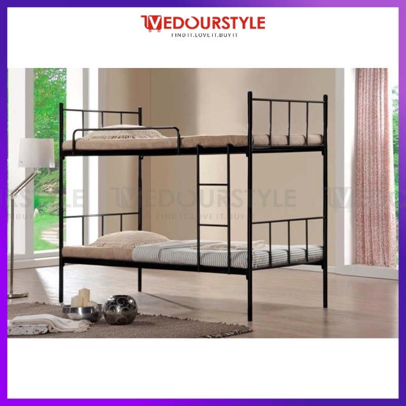 Vedourstyle Double Decker Bed Frame/Double Decker Frame Metal/Katil Double Decker/Katil 2 ...